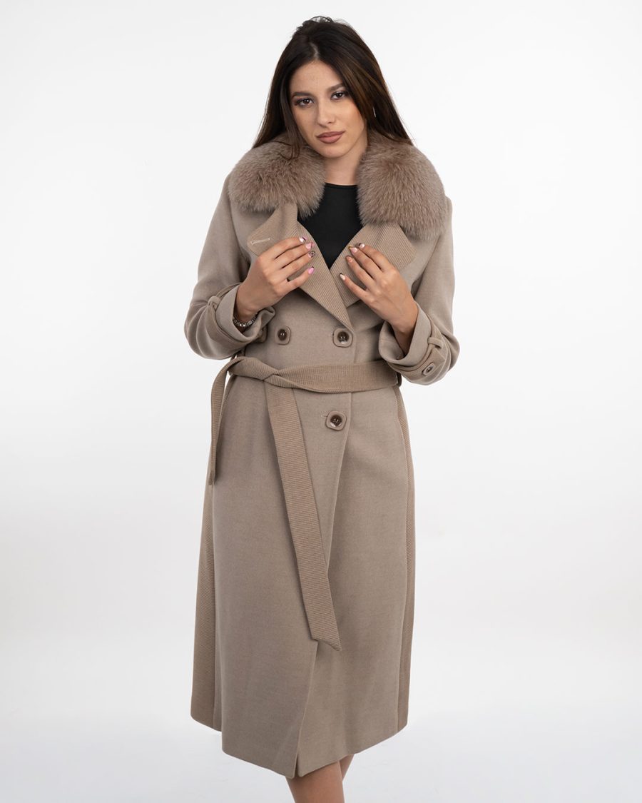 Ženski kaput – GM-0395 – Krem