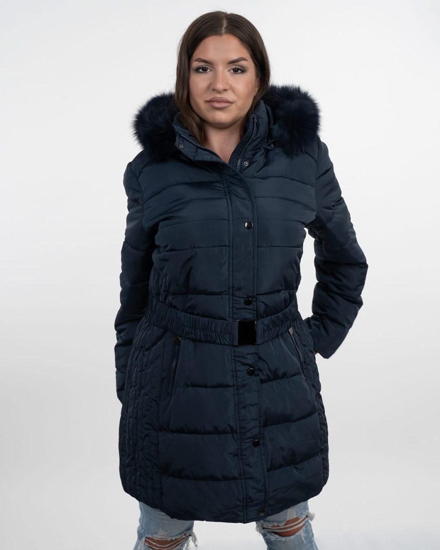 Ženska zimska jakna – Sportska i Casual – FL-1876 – Teget