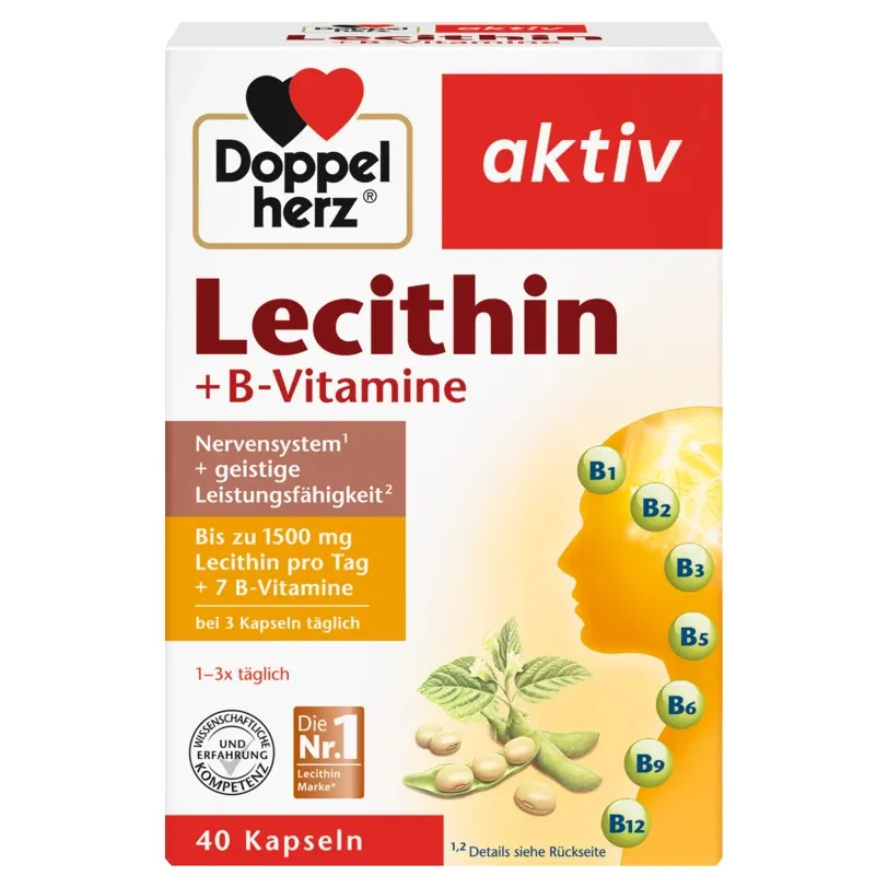 Doppelherz Aktiv Lecitin + B vitamini 40 kapsula