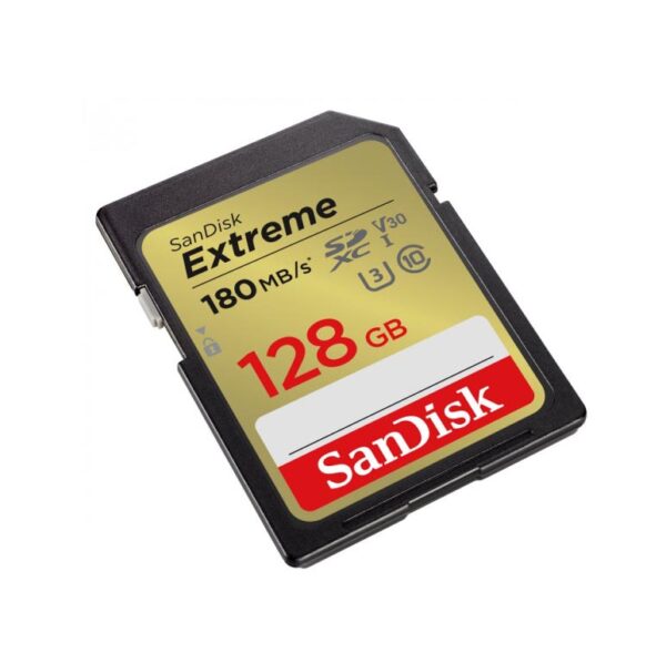 SanDisk Extreme 128GB SDXC 180/90MB/s UHS-I Class 10 V30
