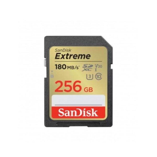 SanDisk Extreme 256GB SDXC 180/130MB/s UHS-I Class 10 V30
