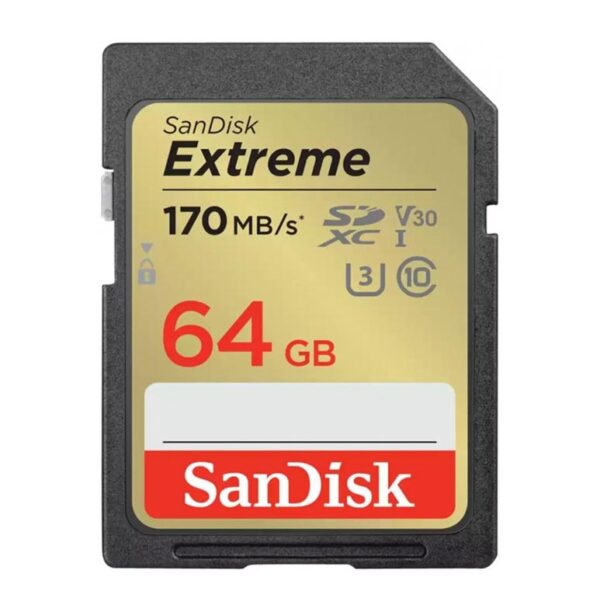 SanDisk Extreme 64GB SDXC 170/80MB/s UHS-I Class 10 V30