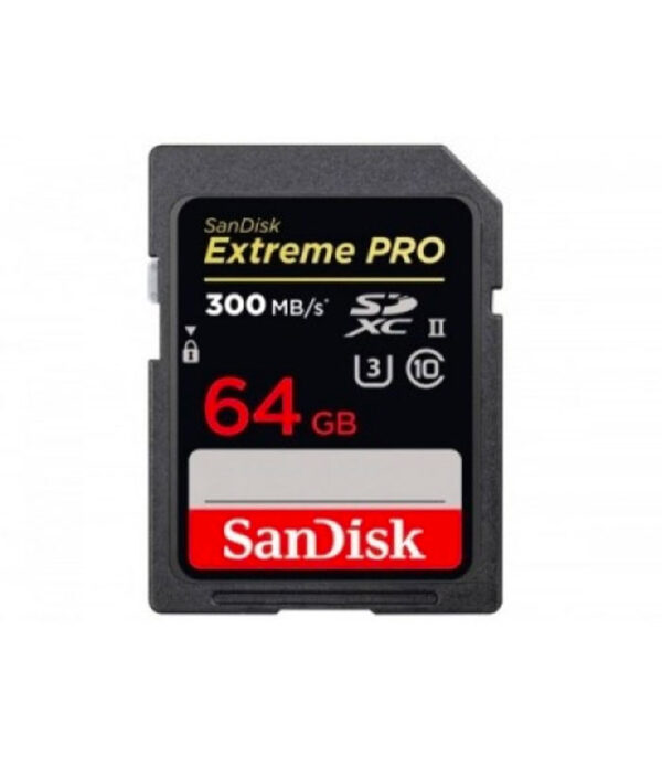 SanDisk Extreme PRO 64GB SDXC 300MB/s UHS-II Class 10 V90