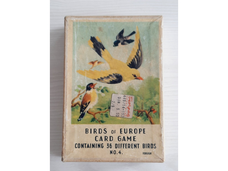 Ptice Evrope - igra kartama Ex Yu
