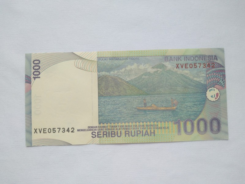 Indonezija 1.000 rupija,2011 god.UNC