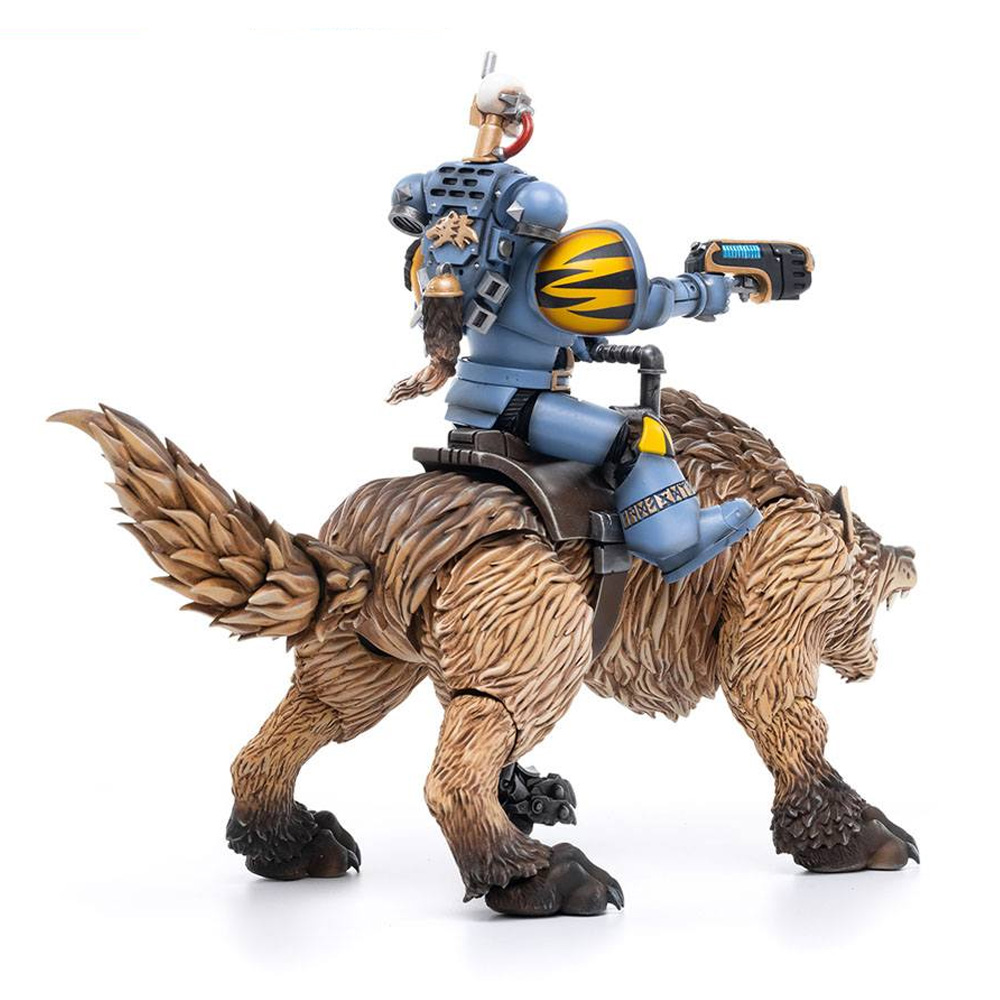 Warhammer 40k Action Figure 1/18 Space Wolves Thunderwolf Cavalry Bjane