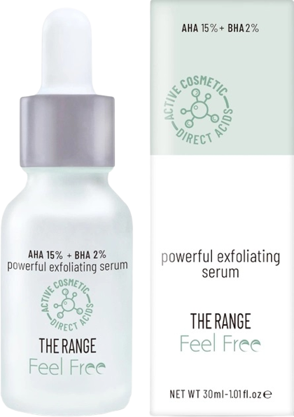FEEL FREE - THE RANGE -COSMOS SERUM - AHA 15% + BHA 2% 30ml