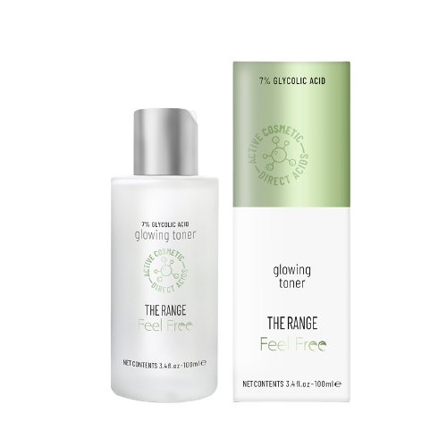 FEEL FREE - THE RANGE -GLOWING TONER 7% GLYCOLIC ACID 100ml