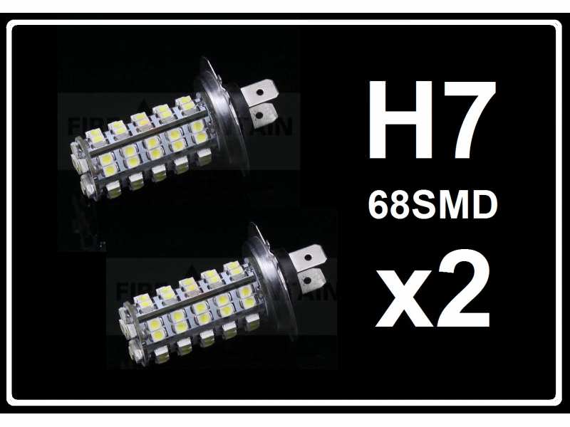 H7 LED Sijalica - 68 SMD dioda - 2 komada