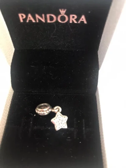 Zvezda padalica original Pandora privezak, srebro