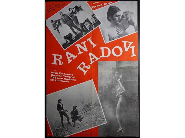 RANI RADOVI (1969) Crni talas Žilnik PLAKAT