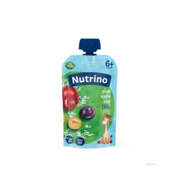 NUTRINO POUCH JABUKA, ŠLJIVA I PIRINAČ, 100g