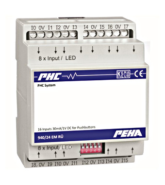 Ulaz za modul za proširenje PHC, 16 ulaza, IP20
Kompatibilan sa EH952JRM--, 16 ulaza 24VDC
