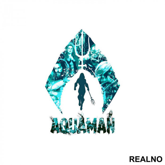 CHARACTERS LOGO - AQUAMAN - NALEPNICA