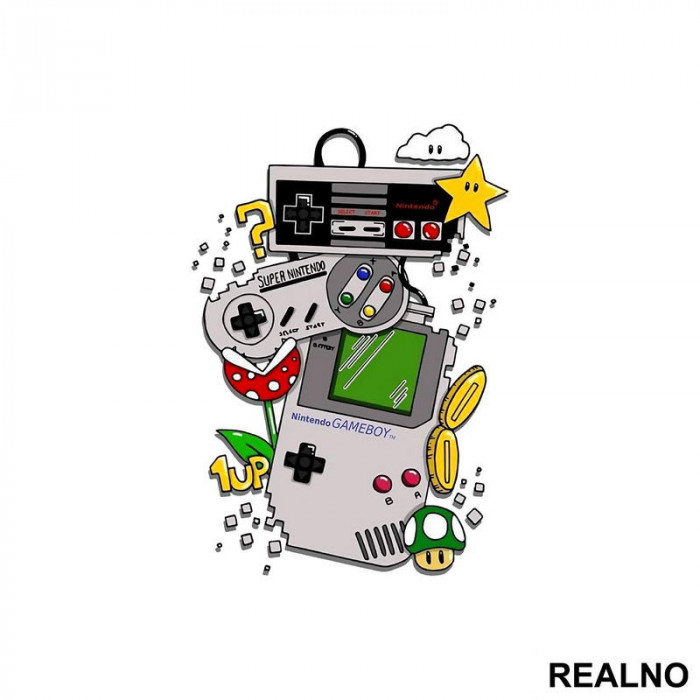 NINTENDO - SUPER MARIO - NALEPNICA