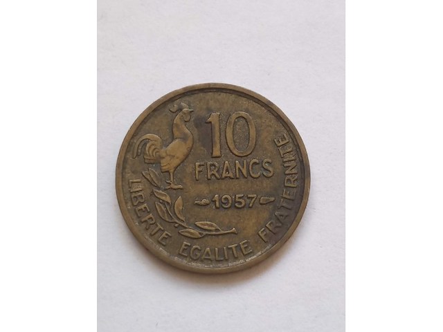 10 Francs 1957.g - Francuska - Petao - LEPA -