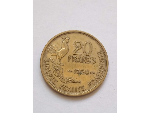 20 Francs 1950.g - Francuska - Petao -