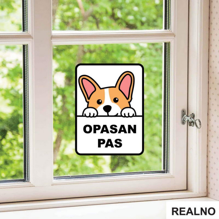 Opasan Pas - Korgi - Corgi - Nalepnica