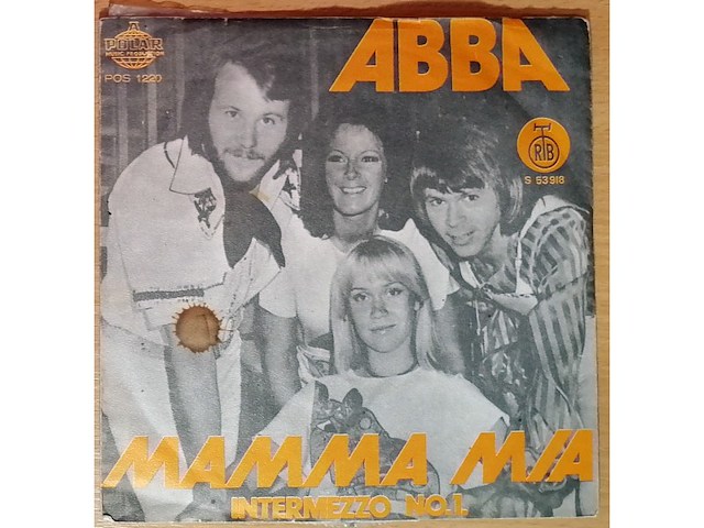 SP ABBA - Mamma Mia (1976) blue label, VG-/VG