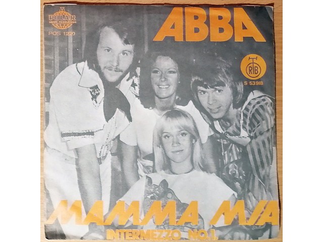 SP ABBA - Mamma Mia (1976) blue label, VG/VG+