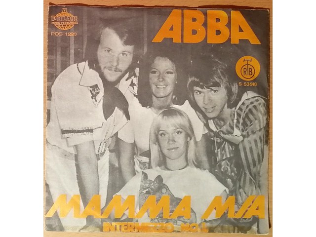 SP ABBA - Mamma Mia (1976) red label, NM, odlična