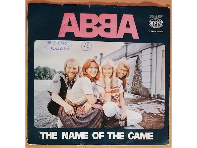 SP ABBA - The Name Of The Game (1977) 1. press, VG/VG-