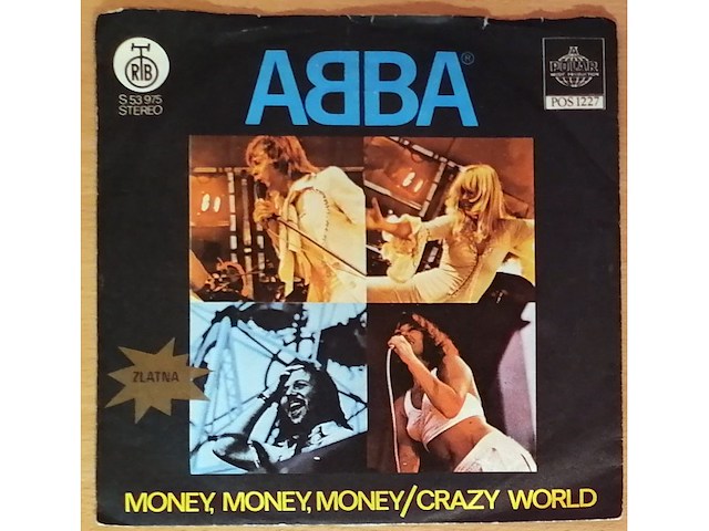 SP ABBA - Money, Money, Money (1977) 8. press, VG/VG+