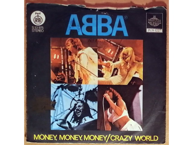 SP ABBA - Money, Money, Money (1977) 8. pressing, VG-