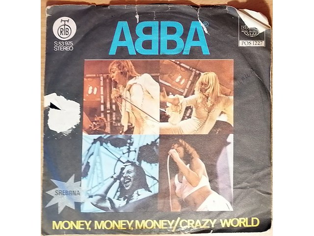 SP ABBA - Money, Money, Money (1977) 5. press, VG-/G+