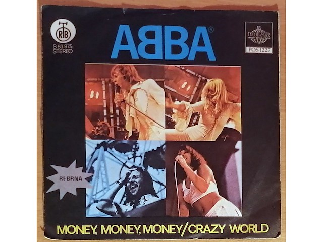 SP ABBA - Money, Money, Money (1977) 2. press, VG/VG+