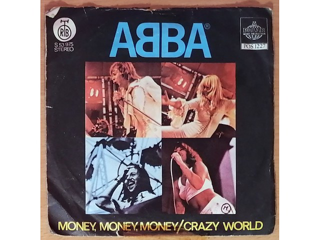 SP ABBA - Money, Money, Money (1977) 1. press, VG-/G+