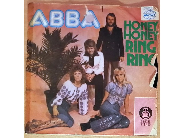 SP ABBA - Honey Honey / Ring Ring (1974) YU, VG-/G+