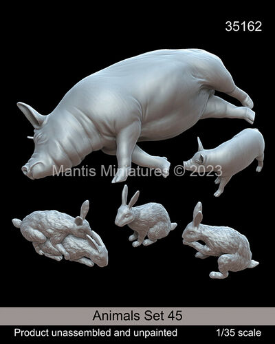 Mantis Miniatures 35162 Animals Set 45