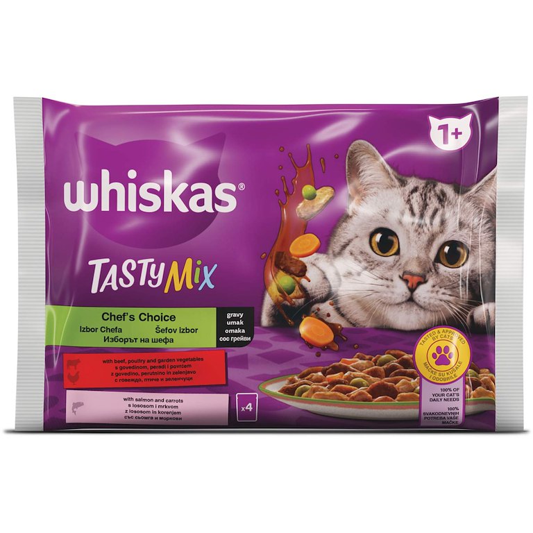 Whiskas hrana mačke tm izbor sefa 4x85g whiskas