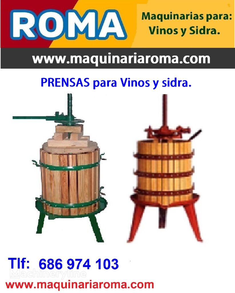 PRENSAS para VINO y SIDRA. Mod. MANUALES.. PRECIOS DESDE ostala oprema za proizvodnju pića