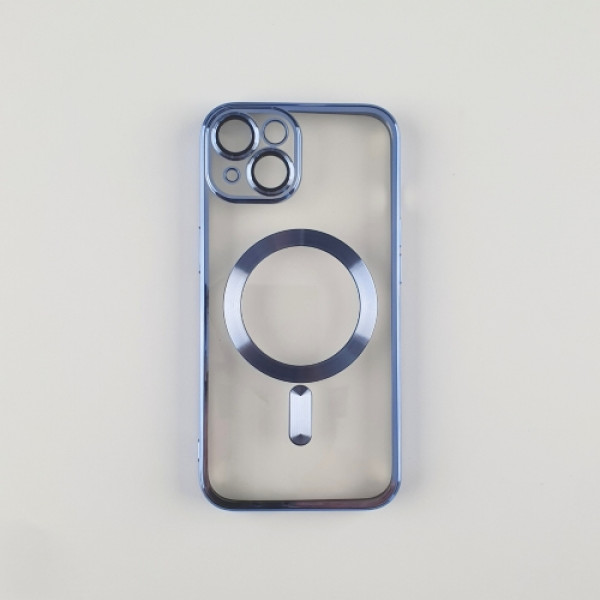 Silikonska futrola Magsafe Iphone 14 blue