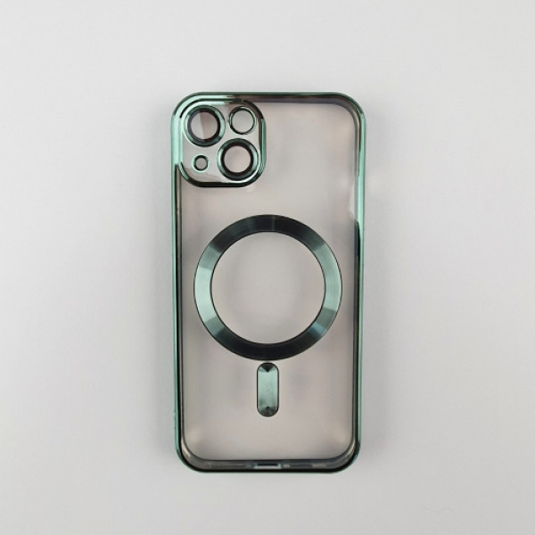 Silikonska futrola Magsafe Iphone 13 green