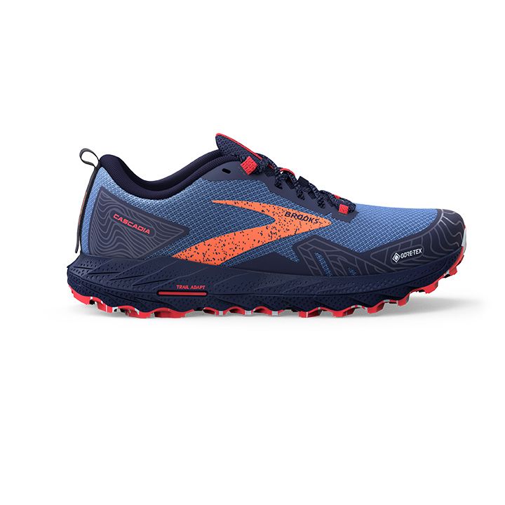 Brooks CASCADIA 17 GTX W, ženske patike za trail trčanje, plava