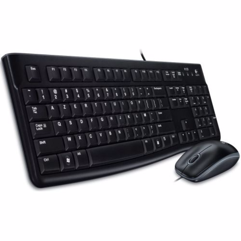Tastatura + miš Logitech Deluxe MK120 YU, crna