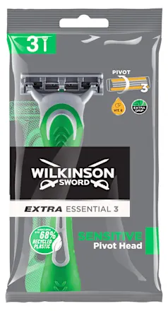 WILKINSON SWORD
EXTRA ESSENTIAL 3 - SENSITIVE brijači, 3 kom