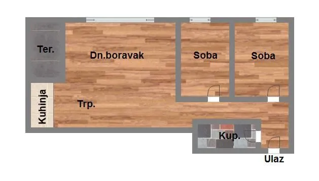 Prodaja, stan, 64m2, Telep, Novi Sad, Novi Sad