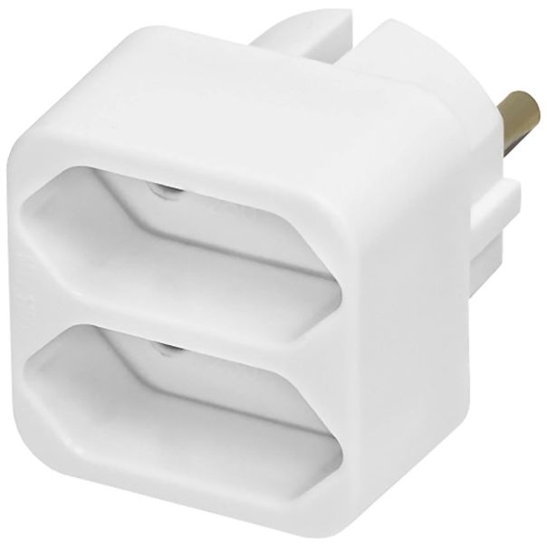 HOME Adapter sa dve euro utičnice, NV 1/WH