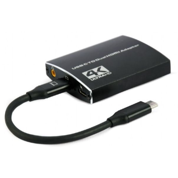 GEMBIRD Kabl USB-C na dupli HDMI, crna
