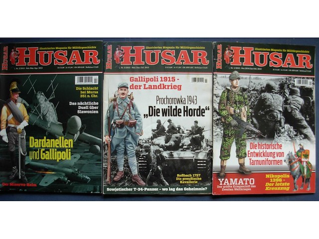 HUSAR - 3 Časopisa