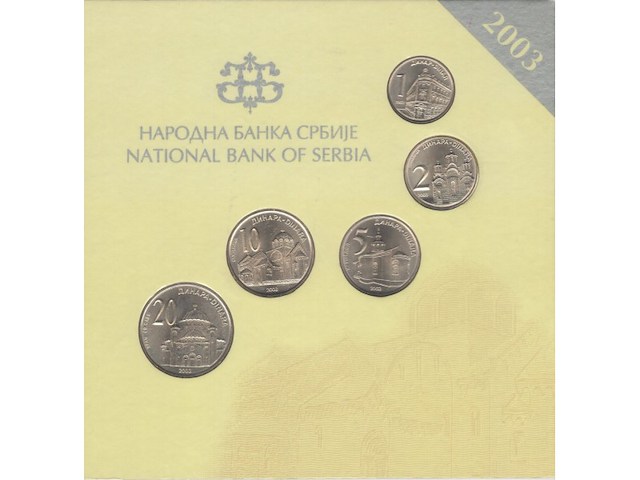 SRBIJA : kovani novac - izdanje NBS-a 2003 godina I izd
