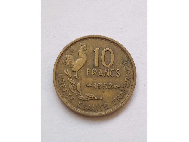 10 Francs 1952.g - Francuska - Petao -