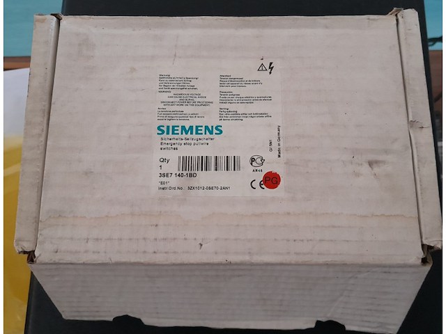 Potezni sigrnosni prekidač za sajlu, Siemens