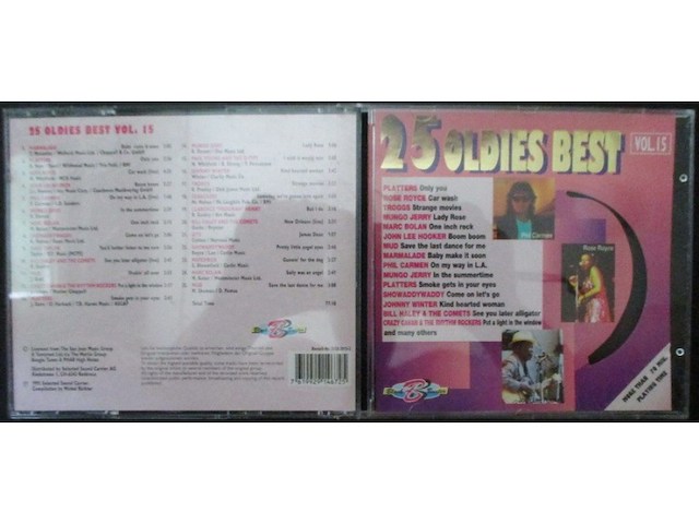 Various-25 Oldies Best Vol.15 Made in Czech CD (1995)