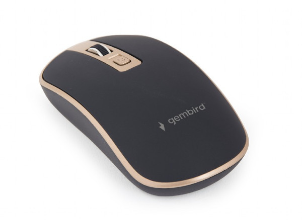 MUSW-4B-06-BG Wireless optical mouse, black-gold