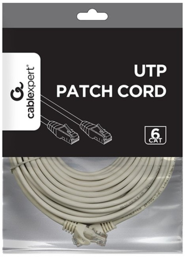 PP6U-10M Gembird Mrezni kabl, CAT6 UTP Patch cord 10m grey